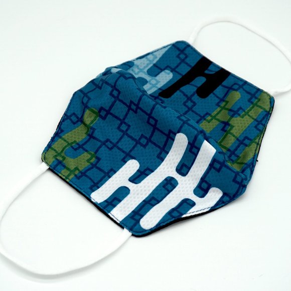 The Myriad | Accessories | Muichiro Blue Cloud Pattern Reusable Face ...